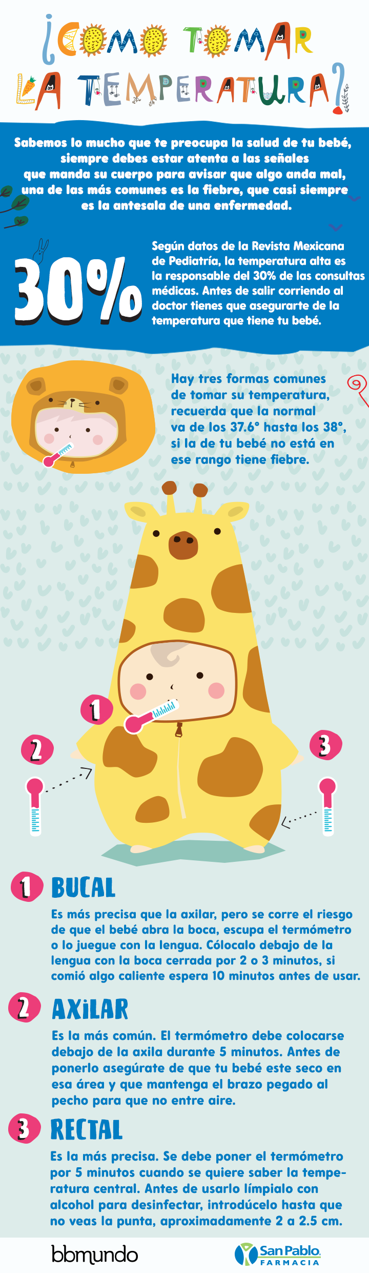 Tomar la temperatura del bebé | San Pablo Farmacia